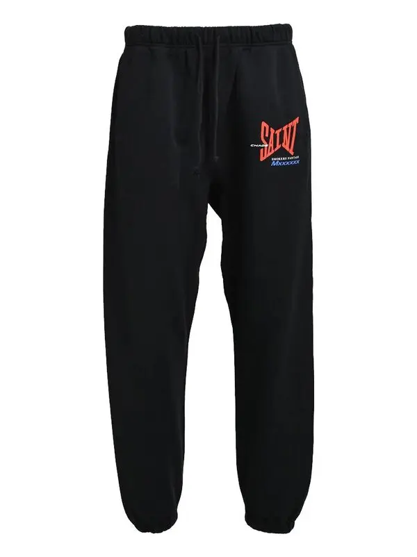 SAINT MXXXXXX Ribbon Saint Sweatpants - Black
