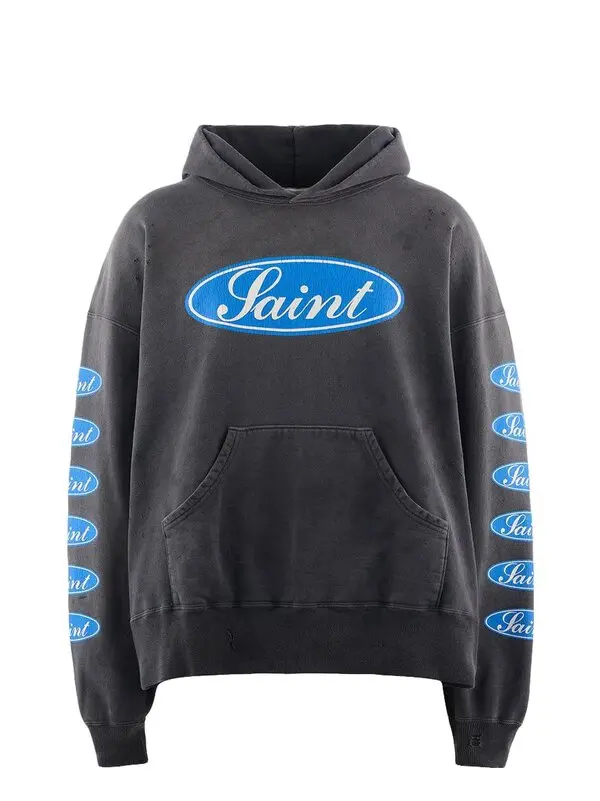 SAINT MXXXXXX Love Among Hoodie Washed - Black
