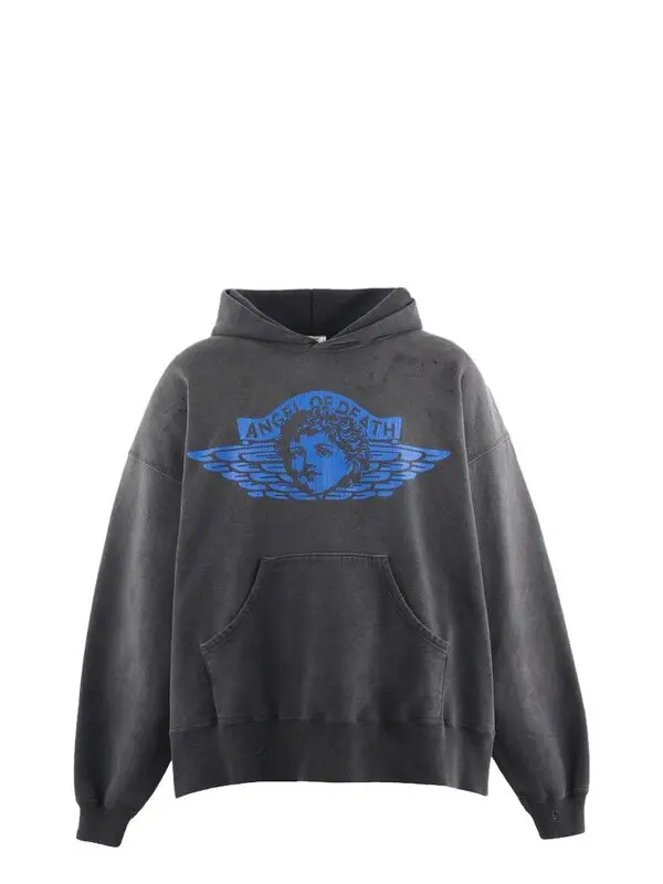 SAINT MXXXXXX Angel Graphic Hoodie - Black