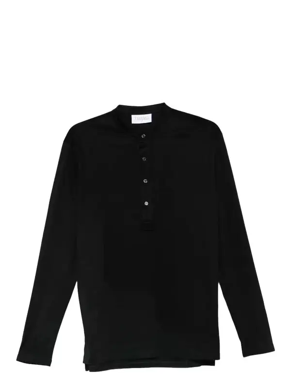 TOKYO JAMES Button-up T-shirt - Black