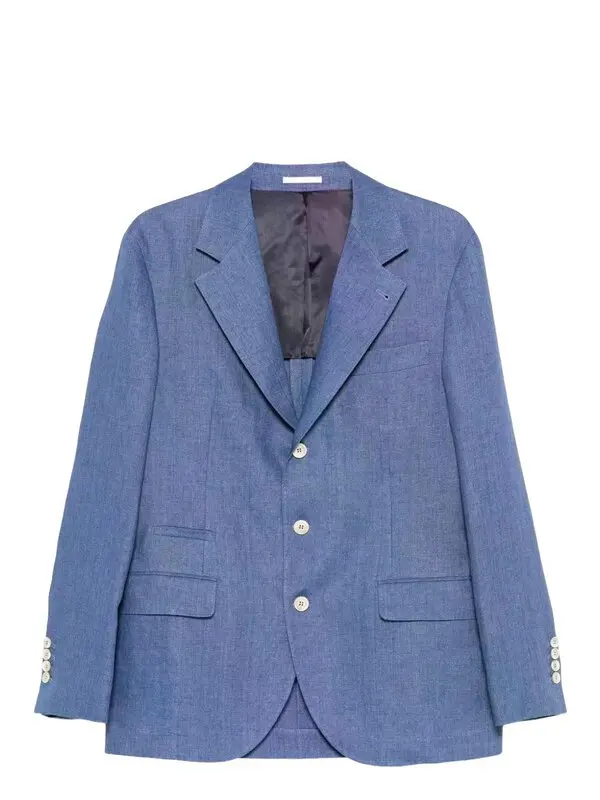 Brunello Cucinelli Single-breasted Blazer - Blue