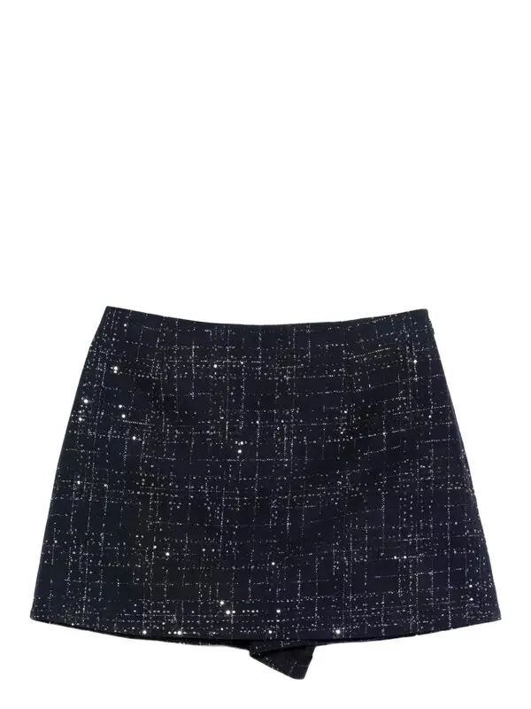 Maje Sequin-embellished Short Shorts - Black