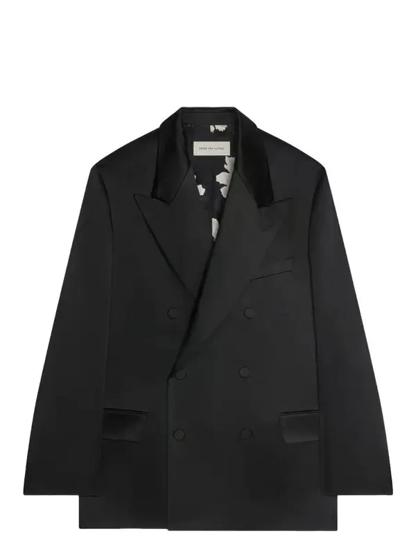 Dries Van Noten Oversized Double-breasted Blazer - Black