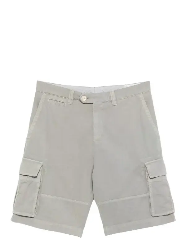 Brunello Cucinelli Cotton Cargo Shorts - C6018 Khaki