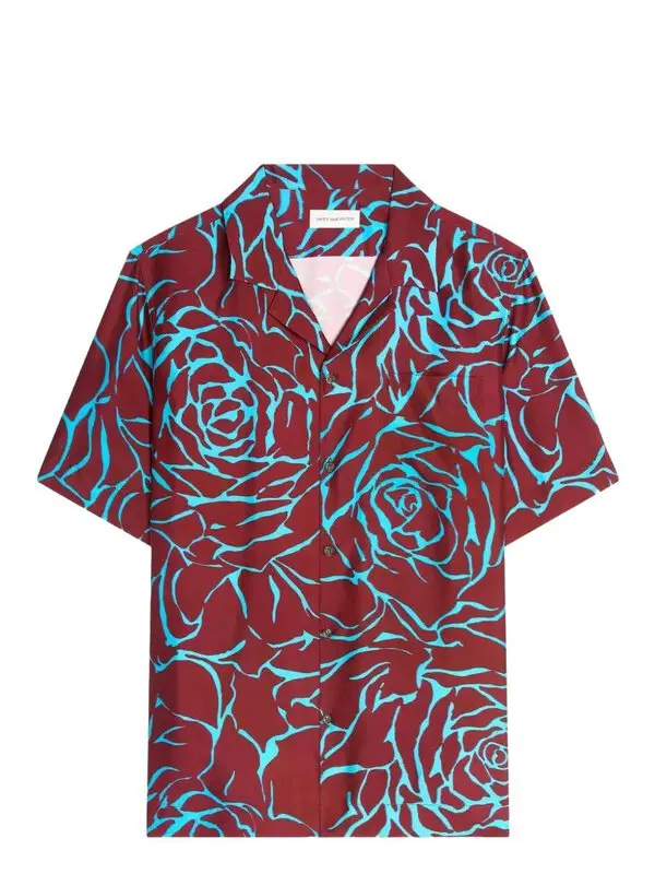 Dries Van Noten Rose-print Shirt - Red