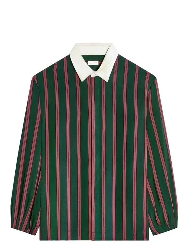 Dries Van Noten Striped Shirt - Green