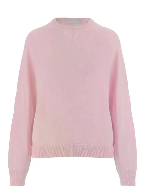 ALLUDE Ribbed Crew-neck Sweater - Pink