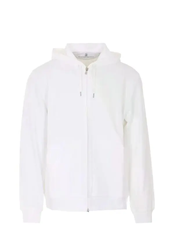 Brunello Cucinelli Zip-up Hoodie - White