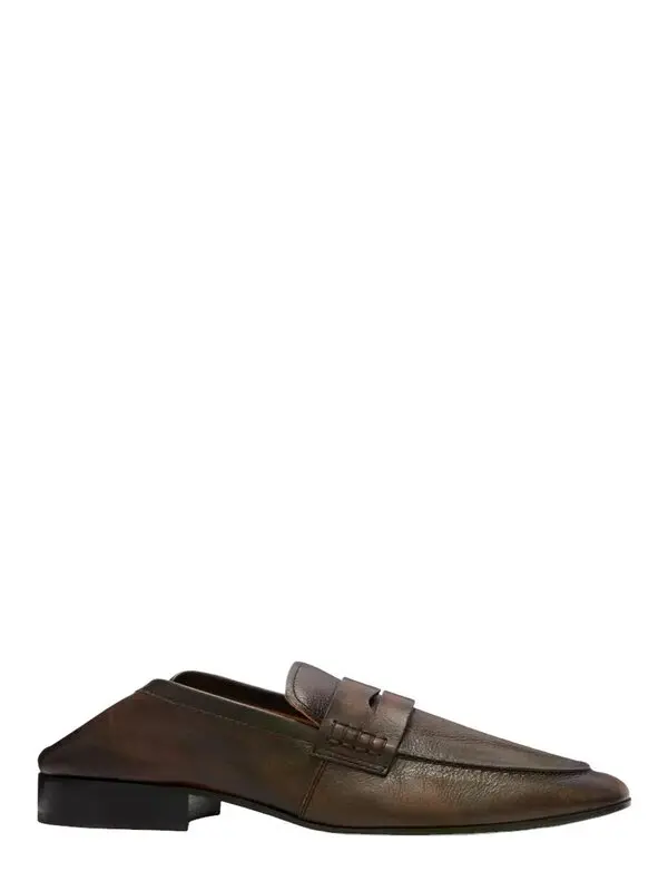 Dries Van Noten Leather Loafers - Brown