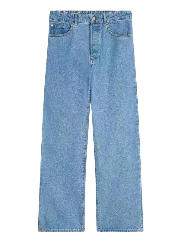 Dries Van Noten Straight Leg Jeans - Blue
