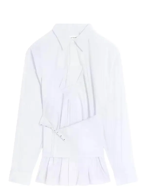 Dries Van Noten Corseted Cotton Shirt - White