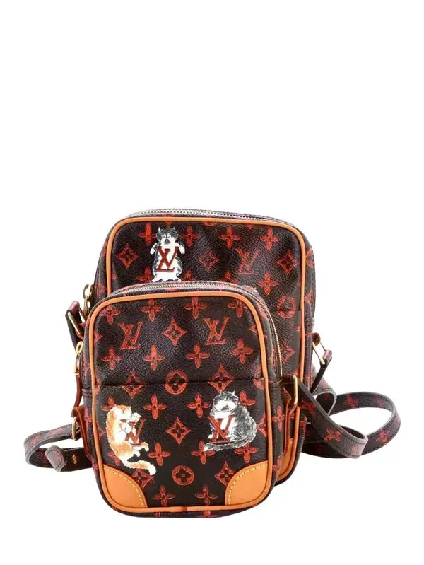LOUIS VUITTON Paname Bag Set Limited Edition Grace Coddington Catogram Canvas - Black