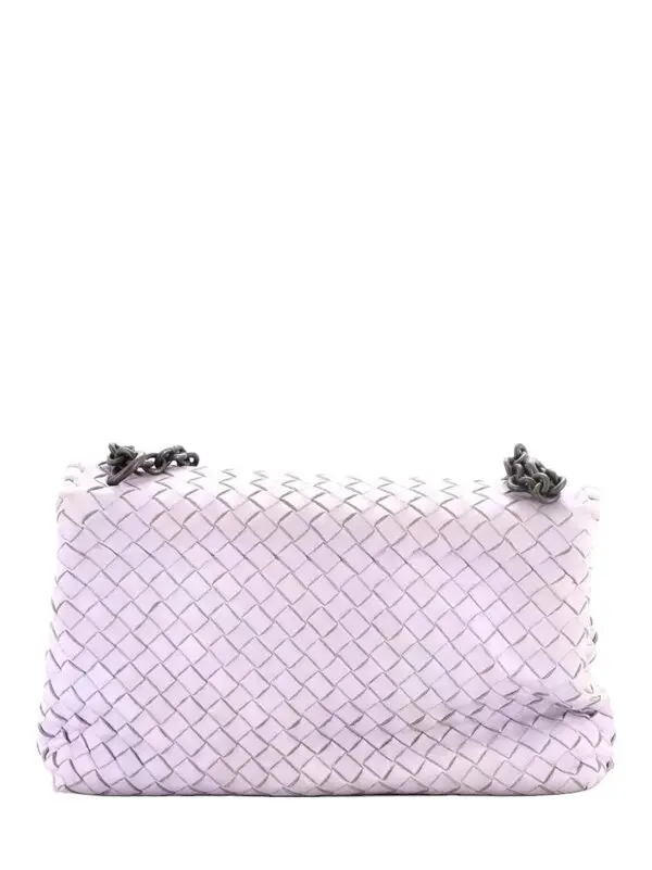 Bottega Veneta Olimpia Intrecciato Nappa Small Crossbody Bag - Purple
