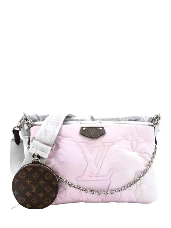 LOUIS VUITTON Maxi Multi Pochette Accessoires Monogram Quilted Econyl Nylon Crossbody Bag - Pink