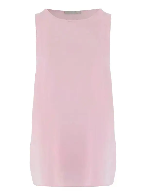 ALLUDE Round-neck Sleeveless Tank Top - Pink
