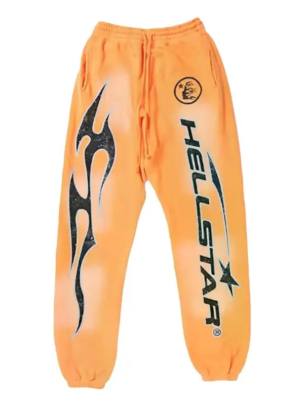 HELLSTAR Flare Track Pants - Orange