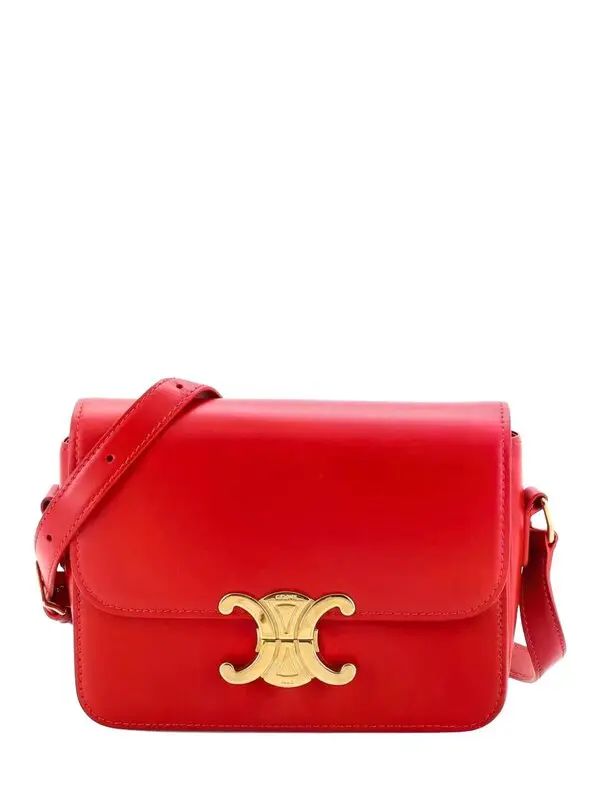 Celine Triomphe Teen Crossbody Bag - Red