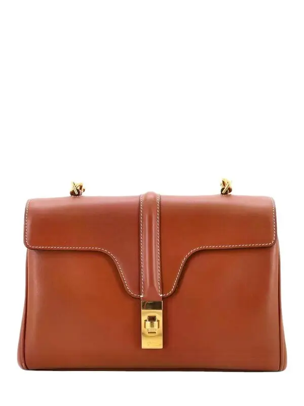 Celine Soft 16 Bag Smooth Calfskin Teen Shoulder Bag - Brown