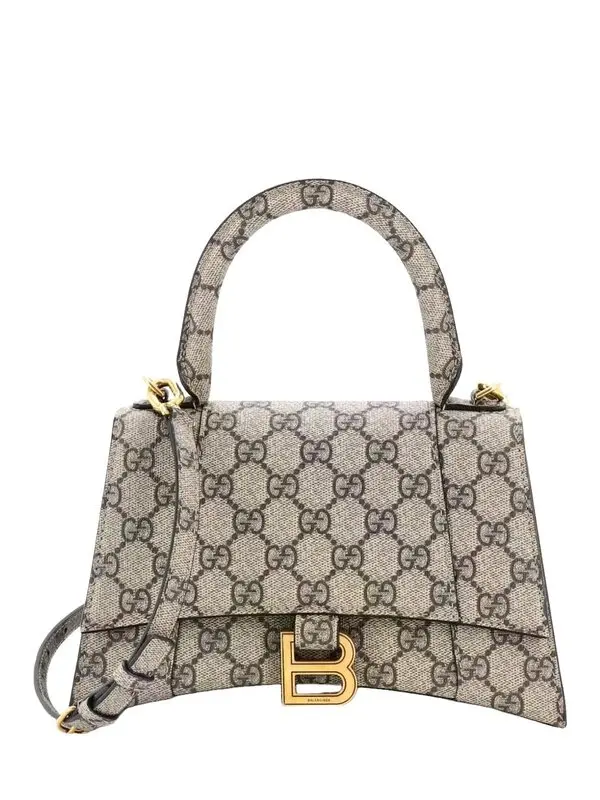 Gucci X Balenciaga The Hacker Project Hourglass Top Handle Bag - Brown