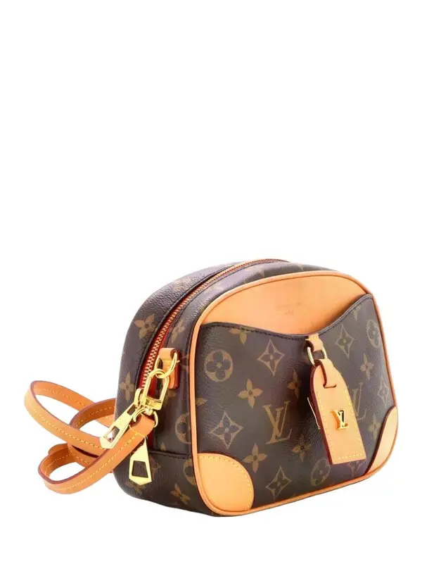 LOUIS VUITTON Deauville Handbag Monogram Canvas Mini Crossbody Bag - Brown