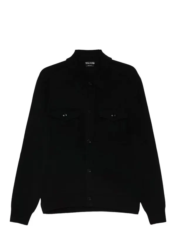 TOM FORD Patch Pocket Polo Shirt - Black