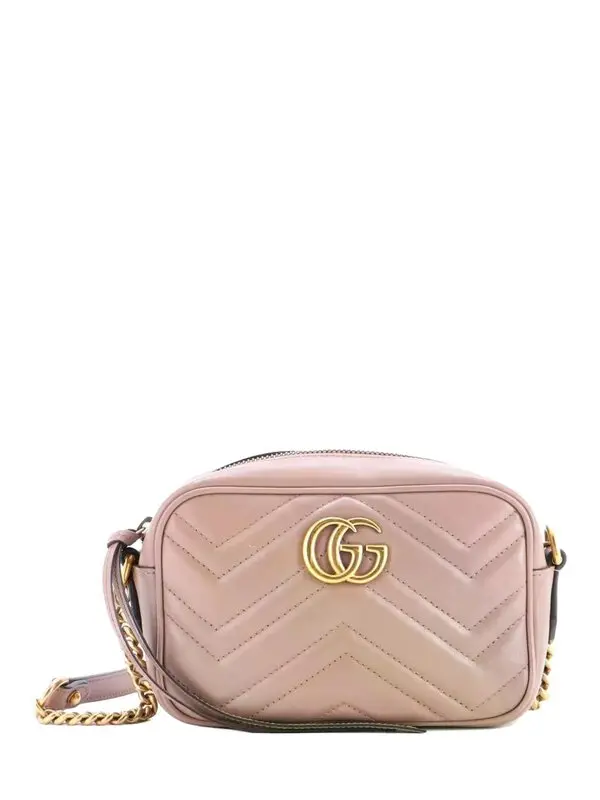 Gucci Gg Marmont Mini Crossbody Bag - Brown
