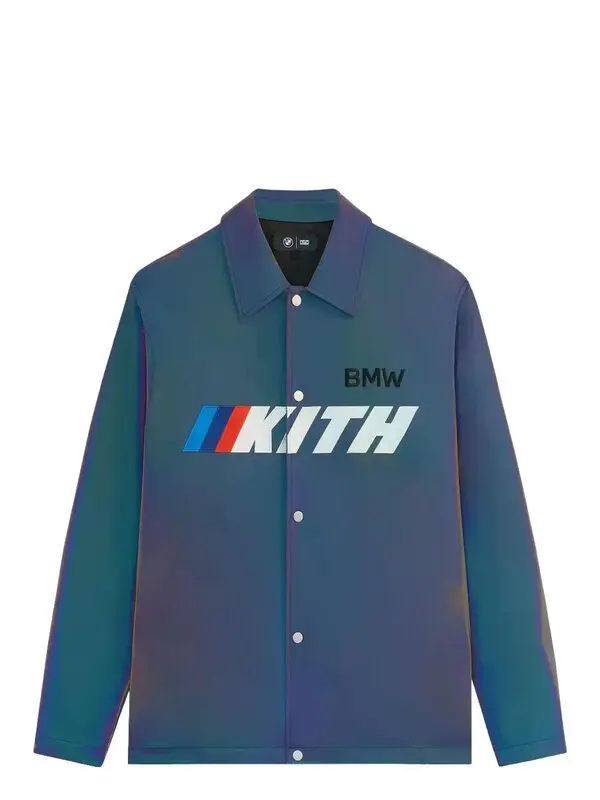 Kith X Bmw Iridescent Logo Jacket - Blue
