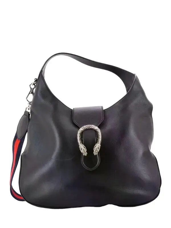 Gucci Dionysus Leather Medium Hobo Bag - Black