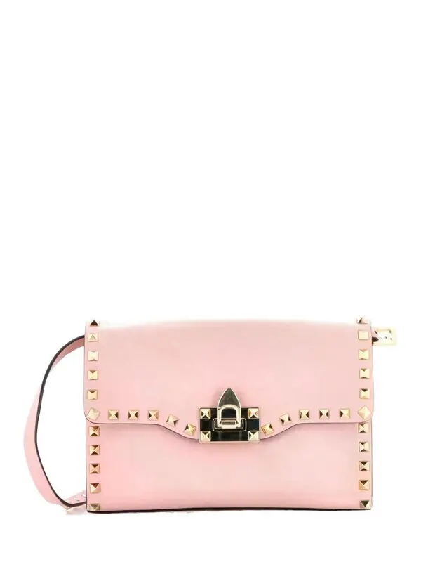 Valentino Garavani Rockstud Flip Lock Flap Bag - Pink