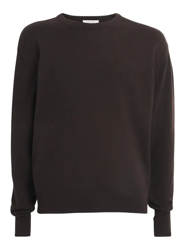 LEMAIRE Wool-cashmere Crew-neck Sweater - Brown