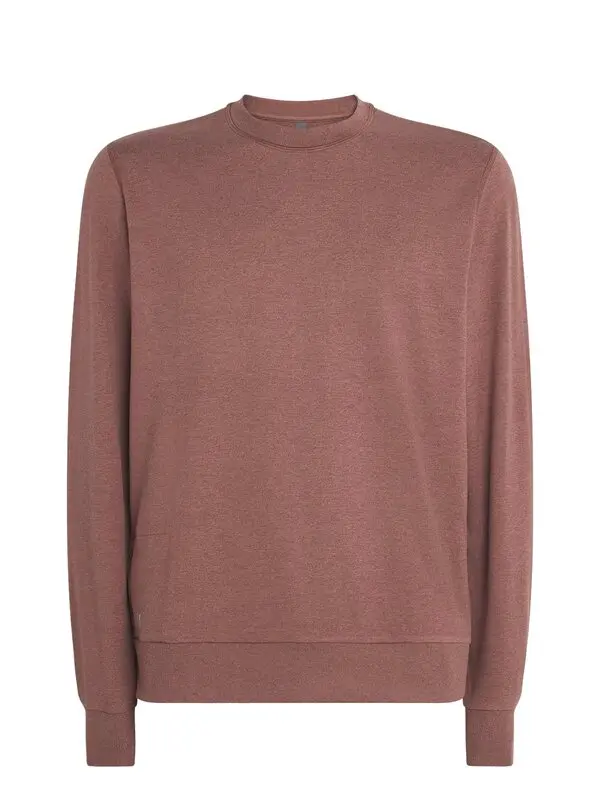 Vuori Ponto Performance Sweatshirt - Brown