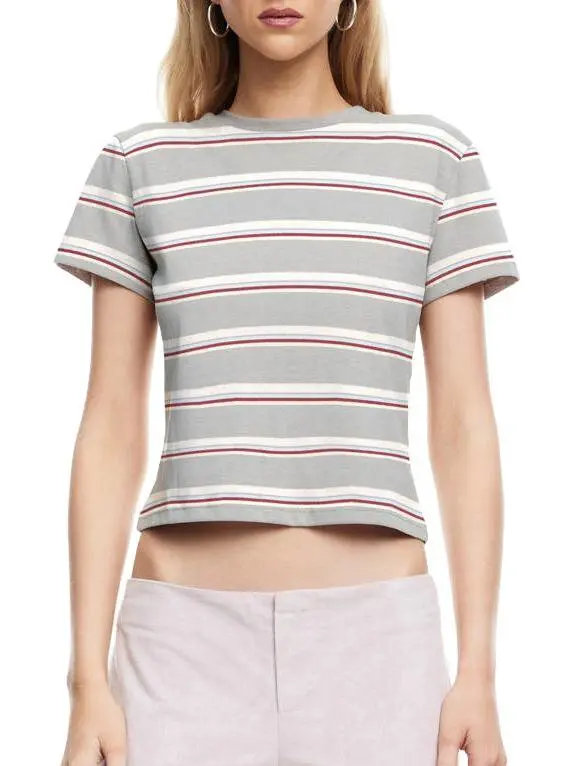 Lioness Loft Stripe T-shirt - Ash