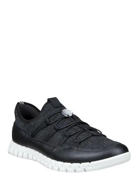 Ecco Gruuv Lite Sneaker - Black/black/magnet
