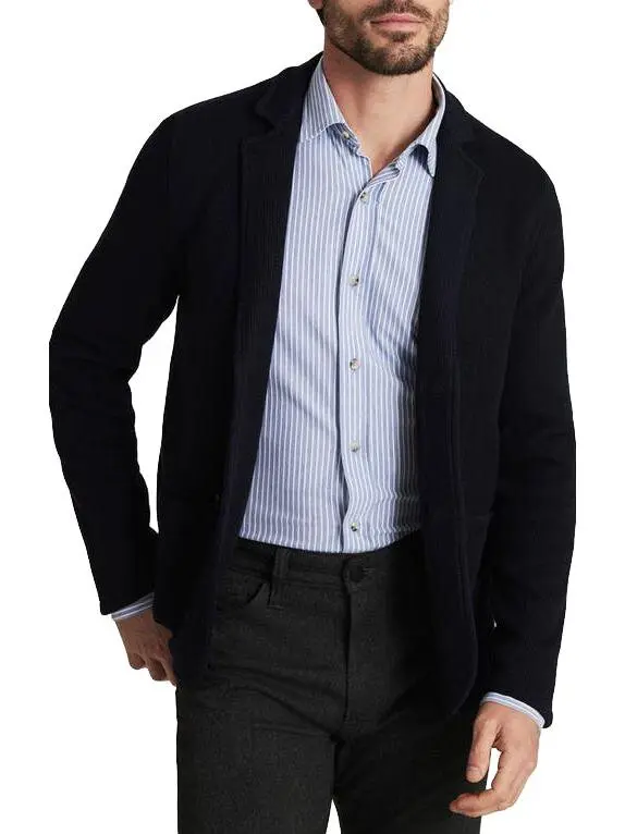 34 Heritage Double-face Cotton Blend Blazer - Navy