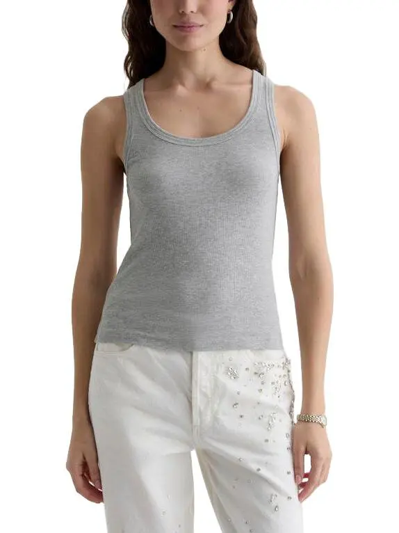 Ag Ashley Scoop Neck Tank - Heather Grey