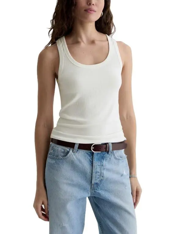 Ag Ashley Scoop Neck Tank - Powder