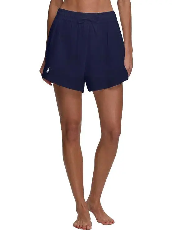 Polo Ralph Lauren Organic Cotton And Linen Drawstring Shorts - Navy Blue