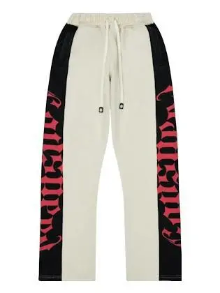 GODSPEED Courtside Sweatpants - Bone/black/red
