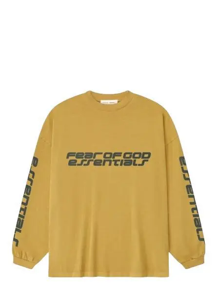 Fear Of God Essentials 90's Long Sleeve Tee Shirt - Canyon