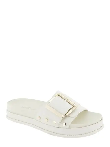 Bcbgmaxazria Bonas Buckle Slide Sandal - Tofu