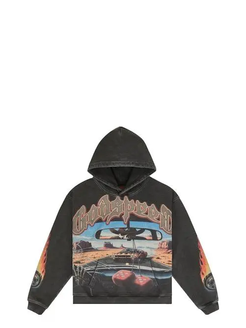 GODSPEED On The Run Ii Hoodie - Black Wash