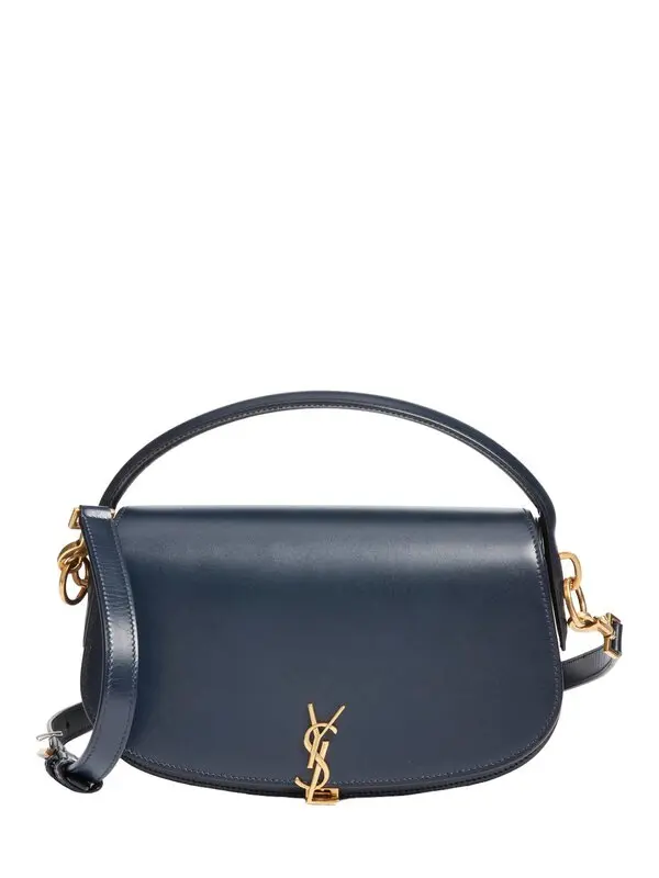 Saint Laurent Voltaire Leather Crossbody Bag - Deep Blue