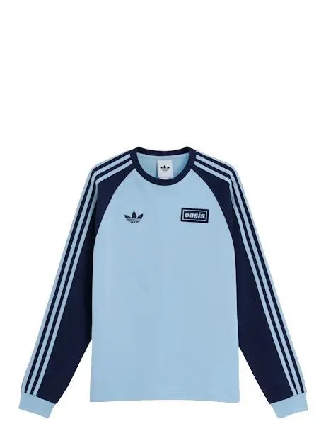 Adidas Longsleeve Tee Shirt - Clear Sky Blue Night Indigo