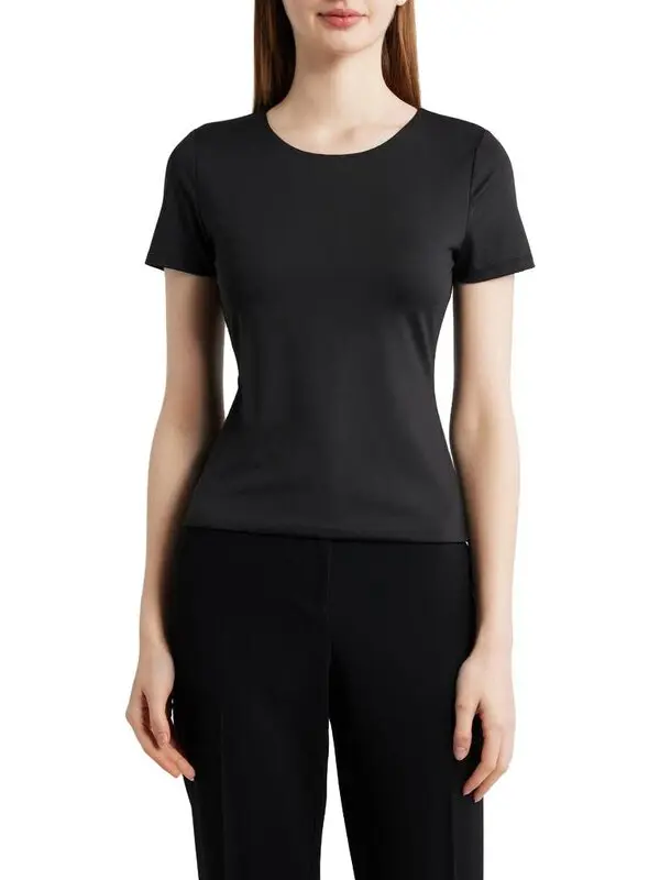 Kobi Halperin Rhianna Stretch Knit T-shirt - Black