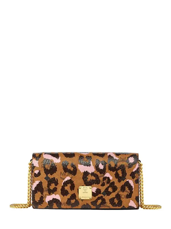 Mcm Aren Chain Bag In Leopard Visetos - One-color