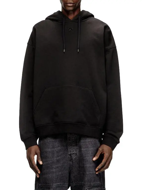 DIESEL® S-boxt-hood-dco Cotton Hoodie - Black