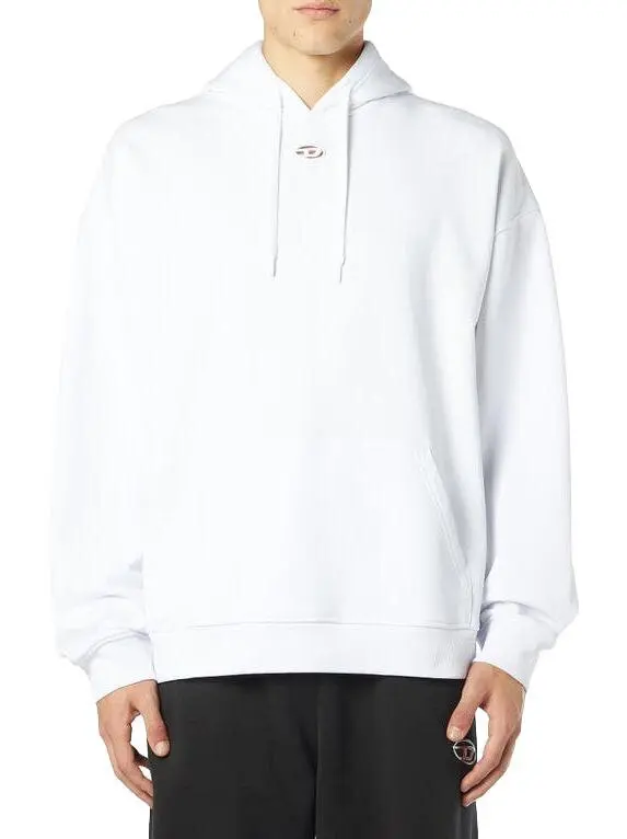 DIESEL® S-boxt-hood-dco Cotton Hoodie - White