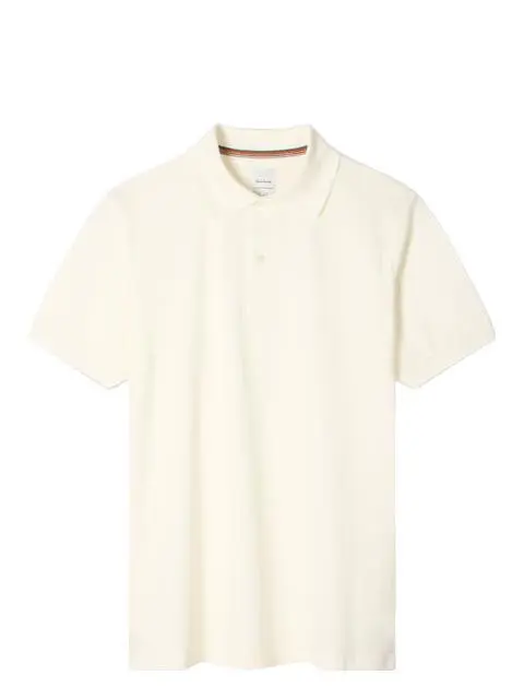 Paul Smith Polo Shirt With Embroidered 'rabbit' Placket - White
