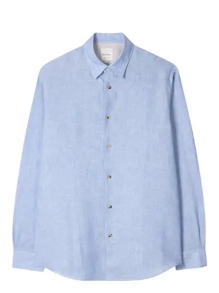 Paul Smith Light Linen Shirt - Blue