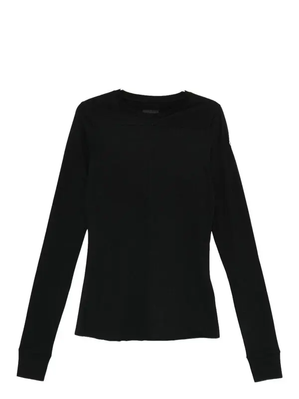 MONCLER + RICK OWENS Cotton Crewneck Sweater - Black